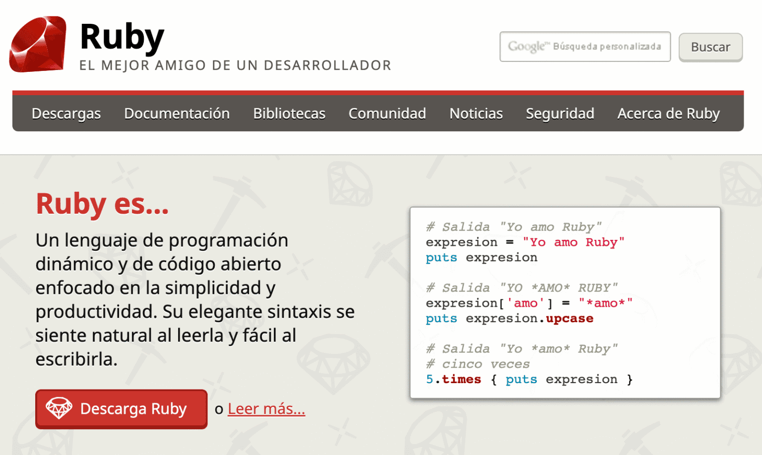 Mejores Fuentes Aprender Ruby: Webs, YouTube, Cursos » CN